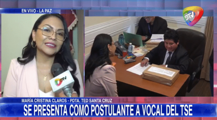 Pdta. del TED SCZ se presenta como postulante a vocal del TSE - DTV